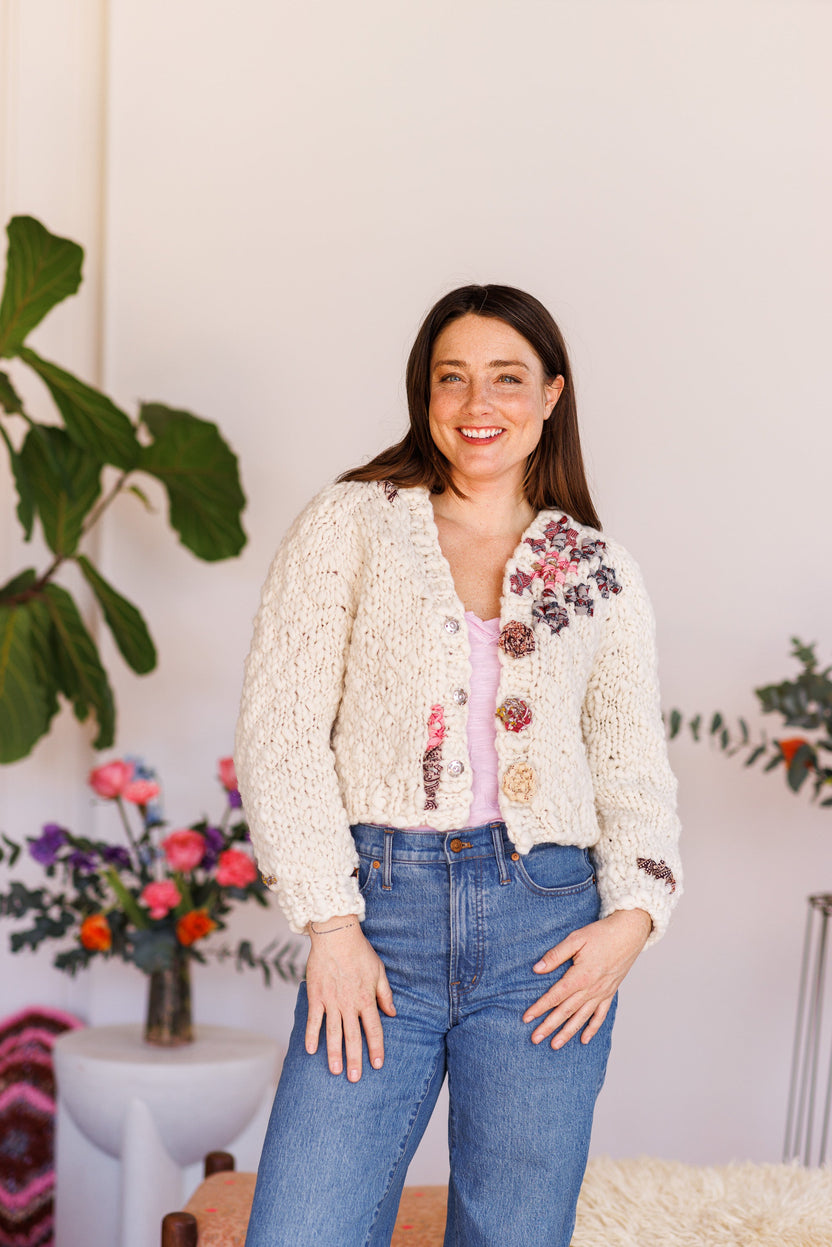 Everyday Yay Cardi Kit Embroidered – Knit Collage