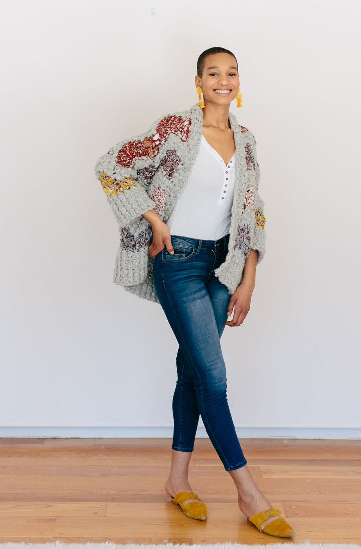 Knit Collage Garden Party Sweater Pattern
