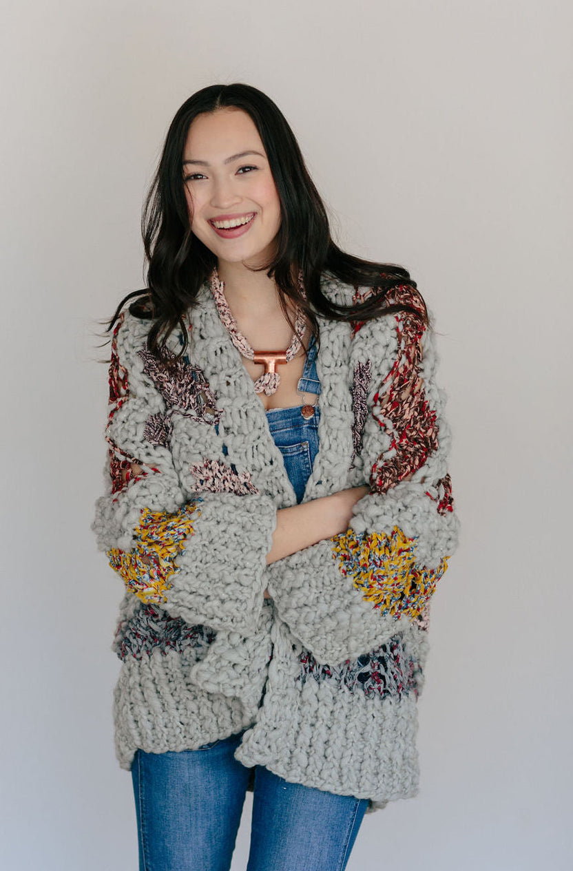 Knit Collage Garden Party Sweater Pattern