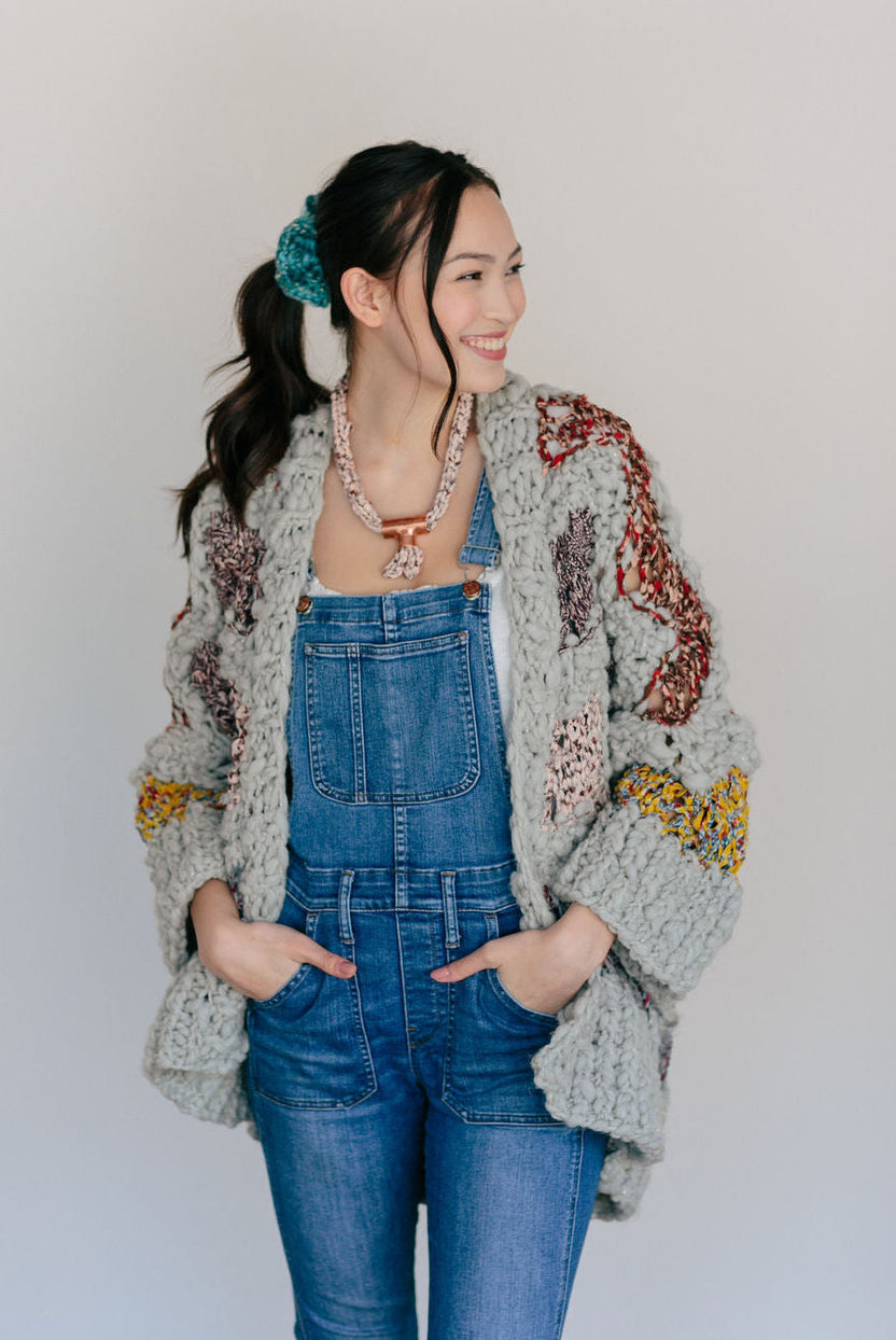 Knit Collage Garden Party Sweater Pattern