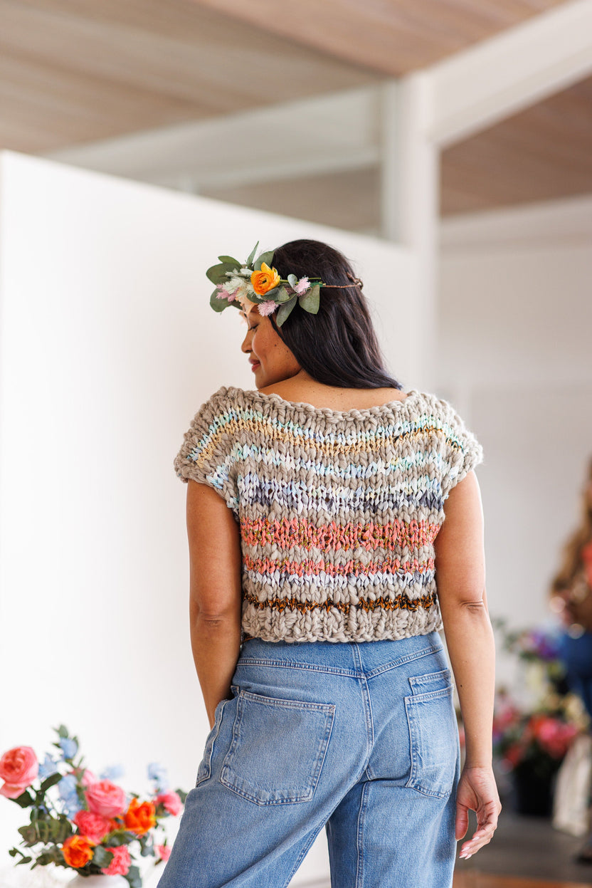 Knit Collage Summer Sweetness Cropped Sweater