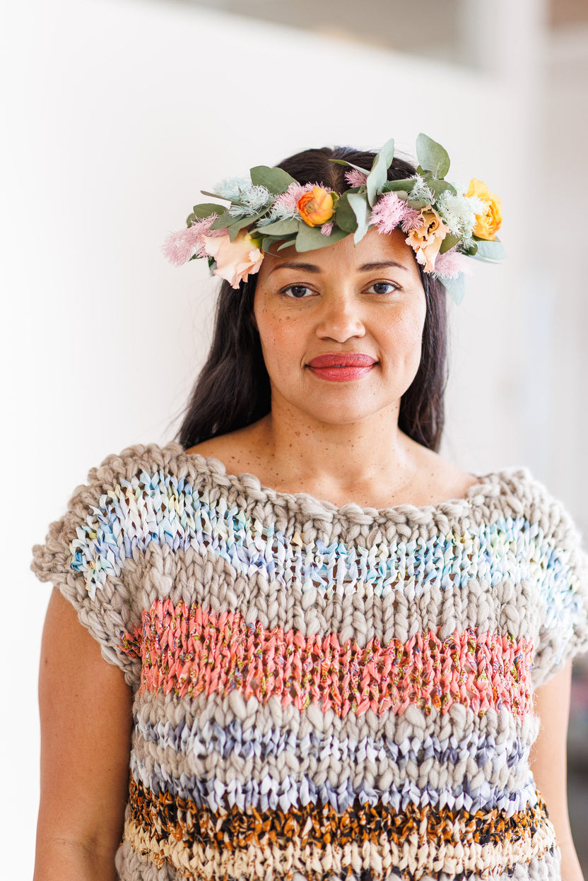 Knit Collage Summer Sweetness Cropped Sweater