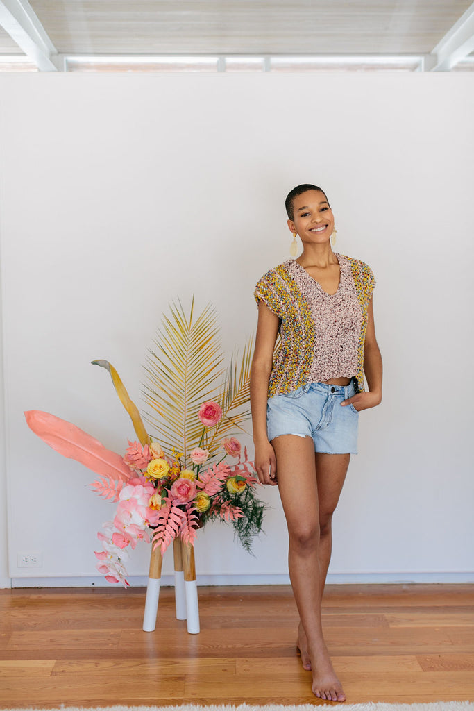 Knit Collage Baja Top Sweater Pattern