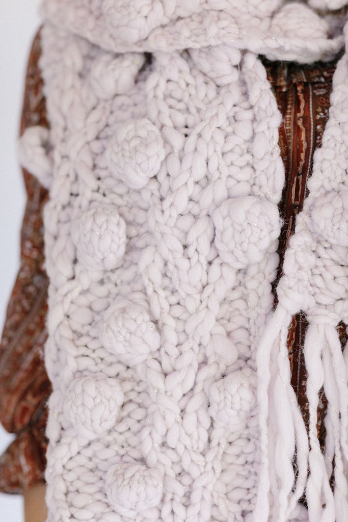 Cozy Happy Bobble Scarf Pattern – Knit Collage