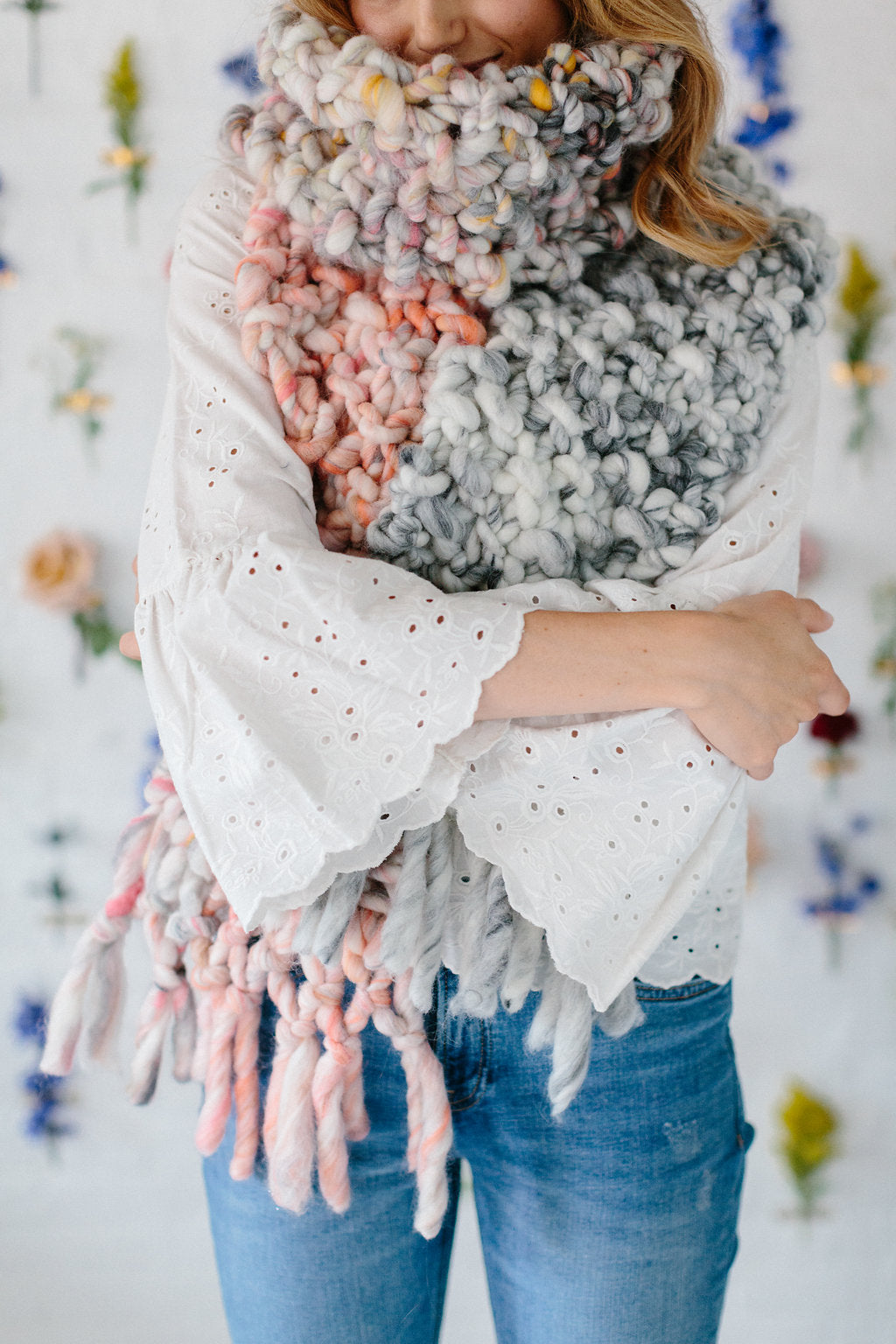 Counting Sheep Scarf Pattern – Knit Collage