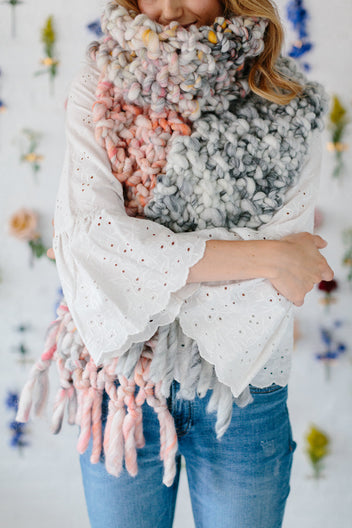 Counting Sheep Scarf Pattern – Knit Collage