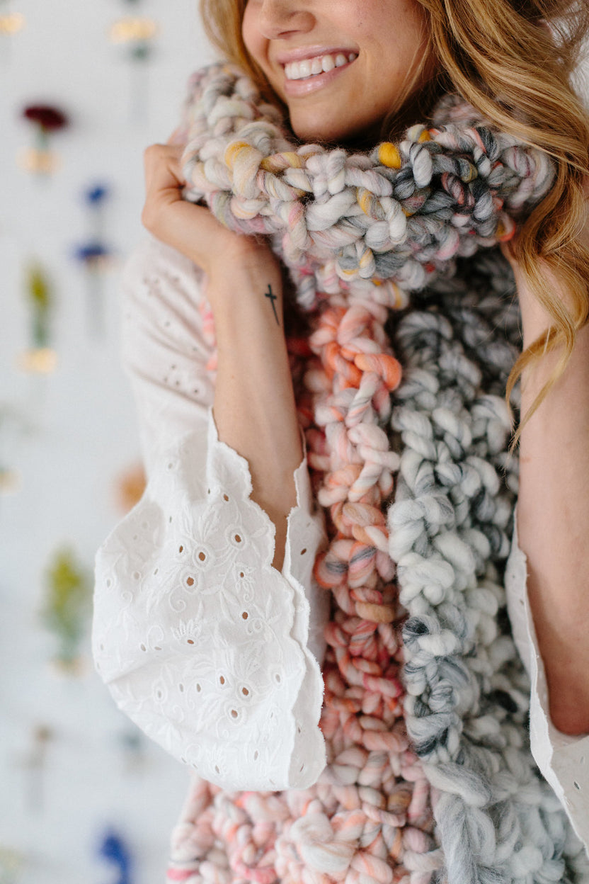 Counting Sheep Scarf Pattern – Knit Collage
