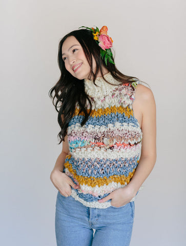 Knit Collage Sunwoven Tank Sweater Pattern